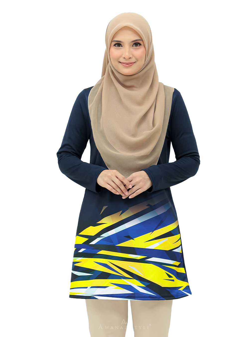 Awanazstyle | Muslimah With Fashion | Tiara | Navy Blue