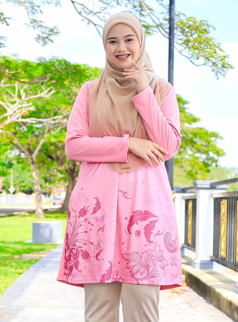 Awanazstyle | Muslimah With Fashion | Nuha | Pink