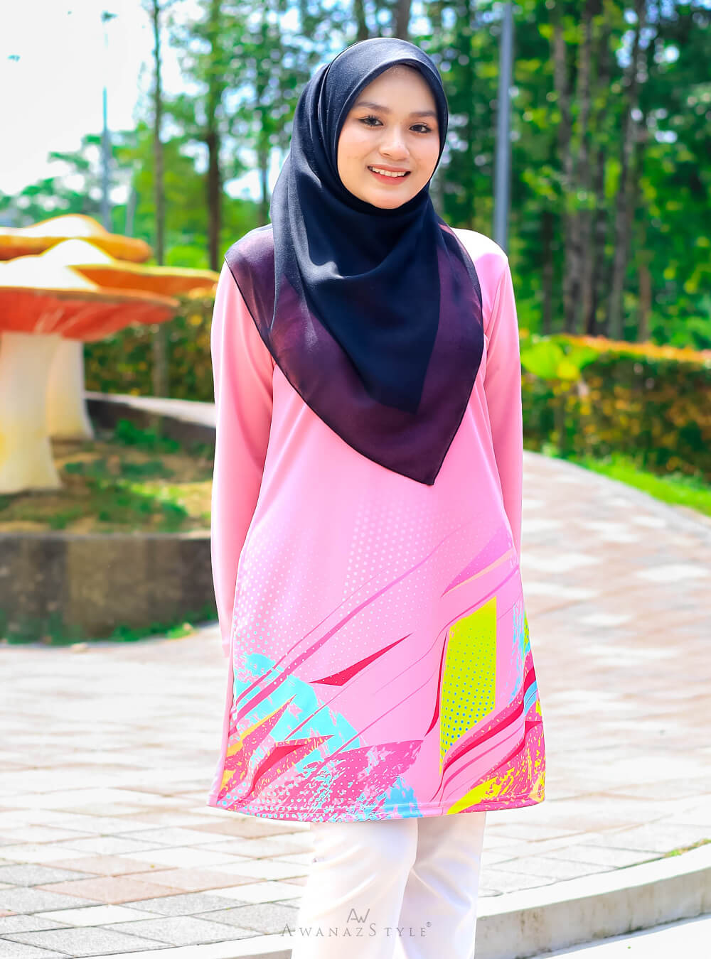 Awanazstyle | Muslimah With Fashion | Lara | Pink