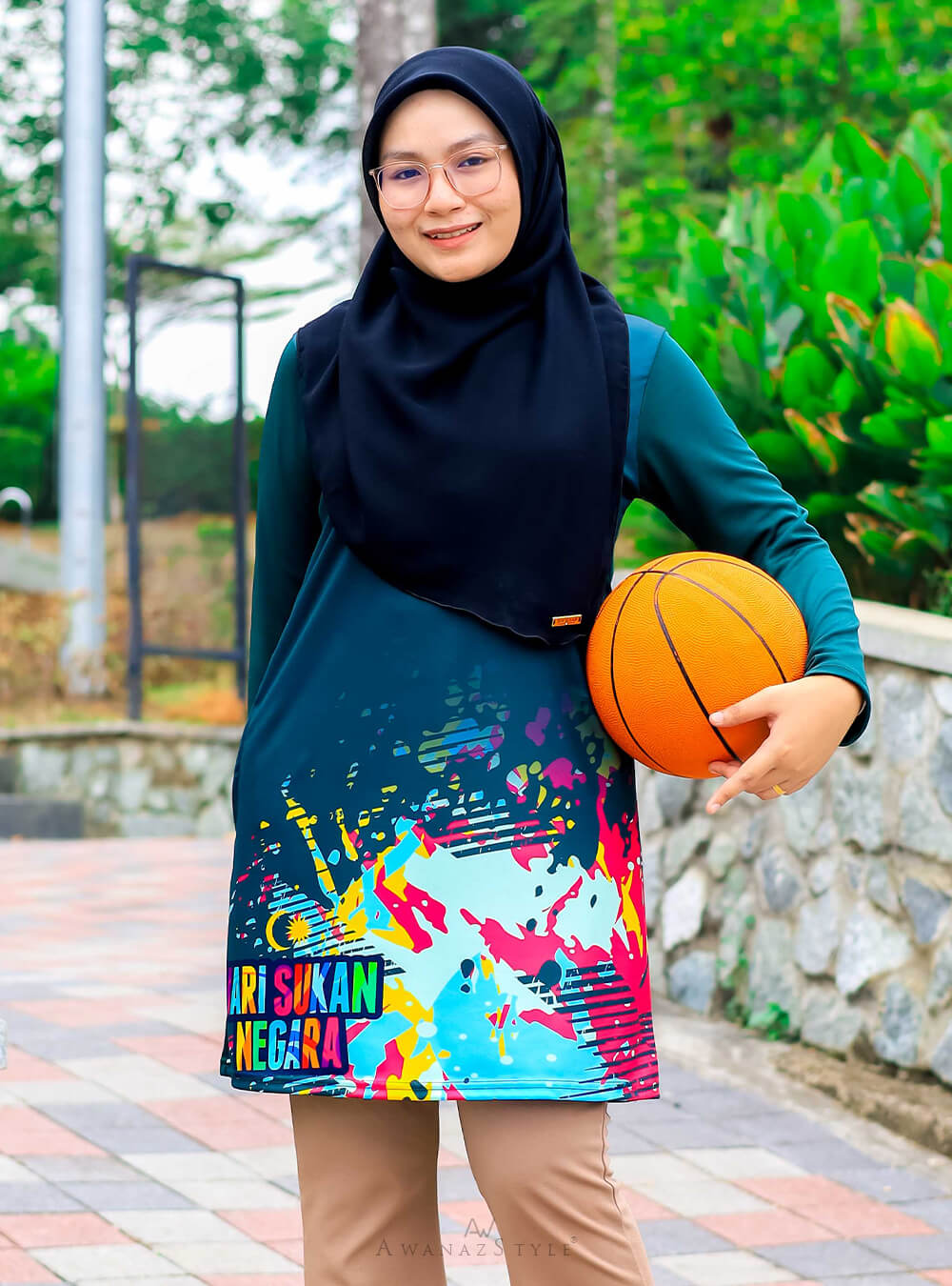 Awanazstyle | Muslimah With Fashion | Indra | Dark Green
