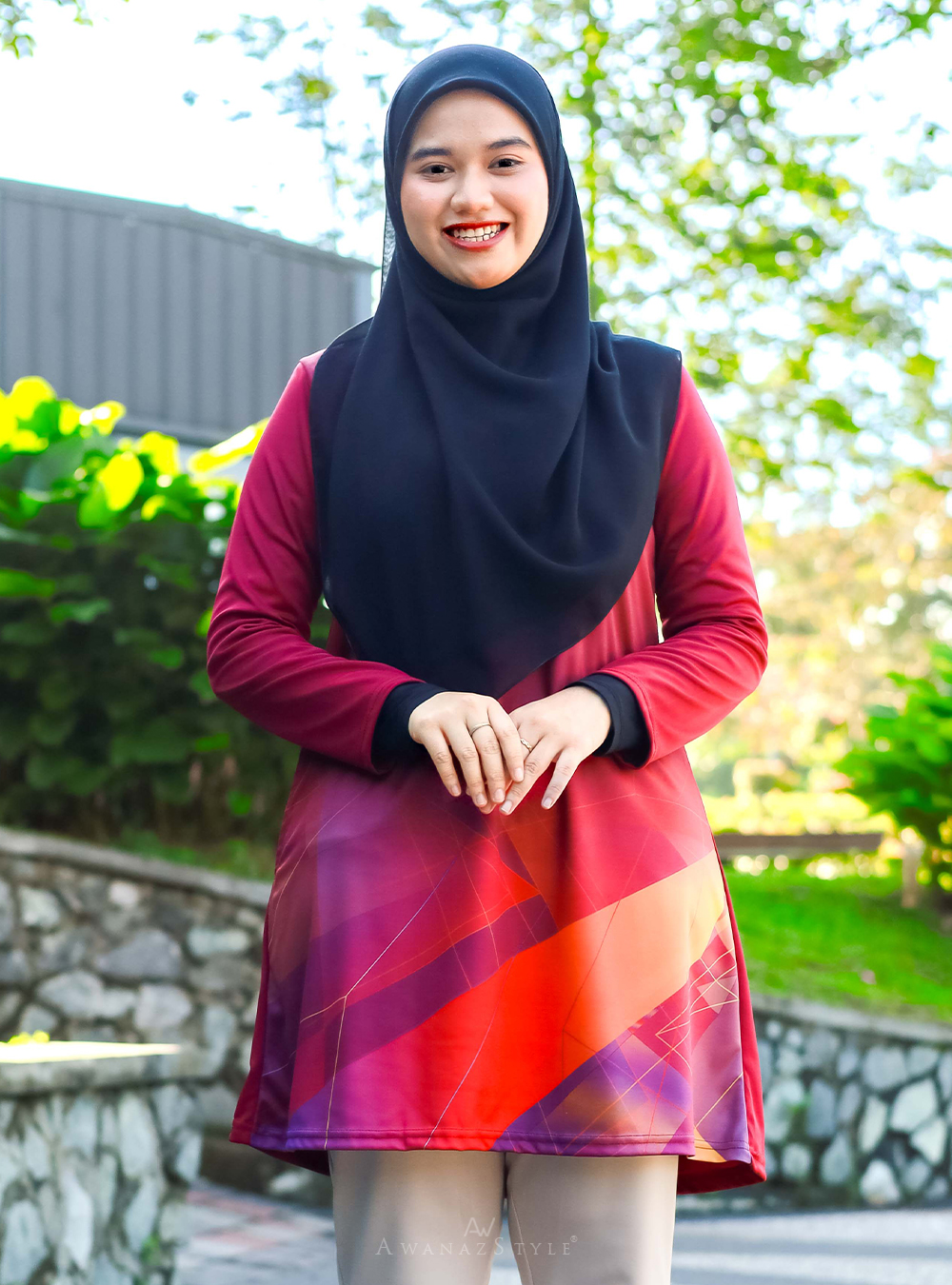 Awanazstyle | Muslimah With Fashion | Haura | Maroon