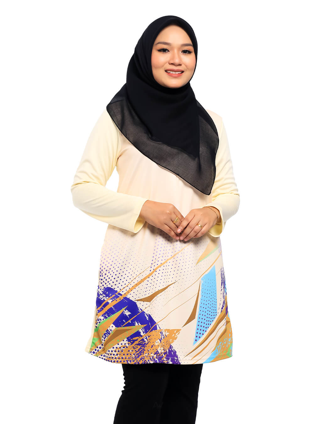 Awanazstyle | Muslimah With Fashion | Lara | Cream