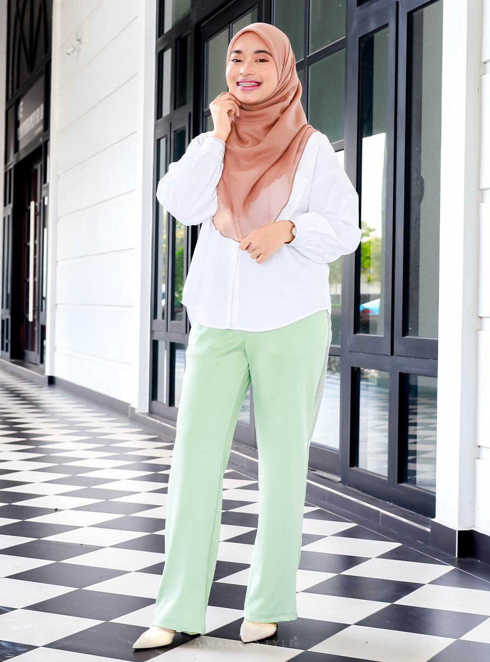 Awanazstyle | Muslimah With Fashion | Nea | Mint