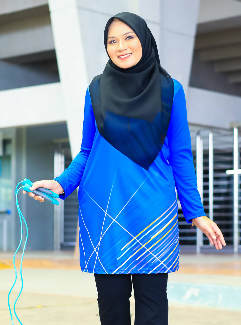 Awanazstyle | Muslimah With Fashion | Alora | Royal Blue